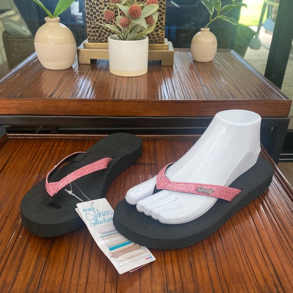 Reef | Shoes | Reef Womens Star Cushion Glitter Pink Beach Flip Flop ...
